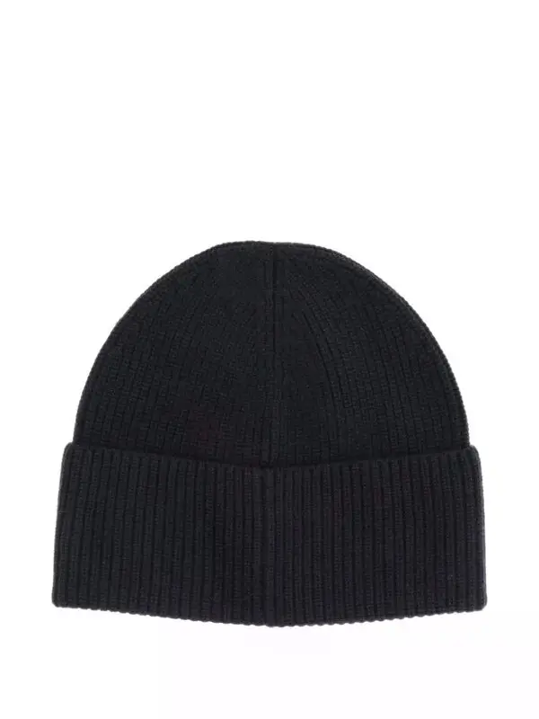 AUTRY Ribbed-knit Logo-patch Beanie Hat