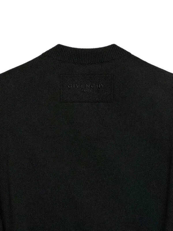 Givenchy Sweater In Wool And Cotton With Embroidered Bow