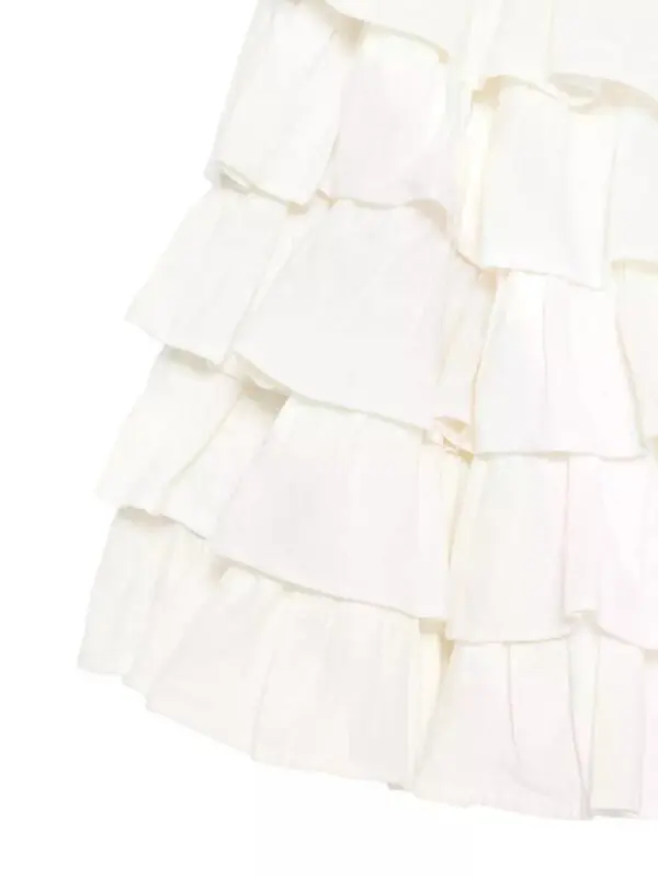 Gimaguas Ulla Ruffled Tiered Mini Skirt - White
