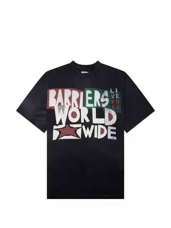 BARRIERS Graphic-print Ringer T-shirt