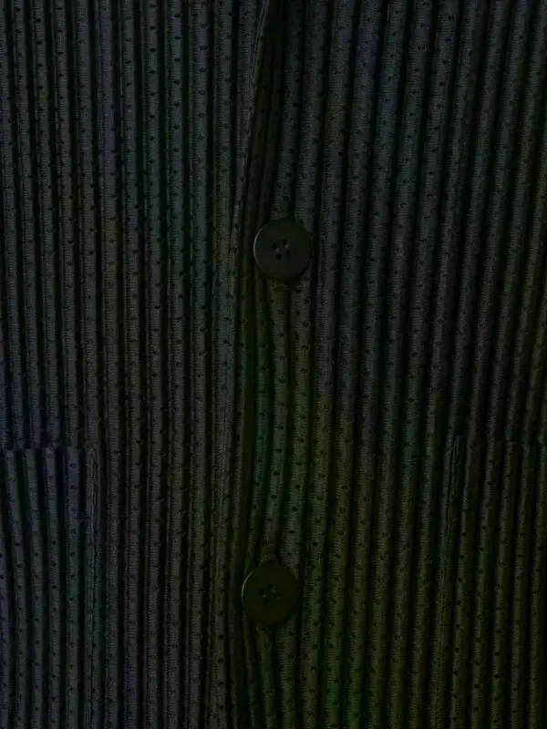 Issey Miyake Pleated Notch-lapel Jacket - Black
