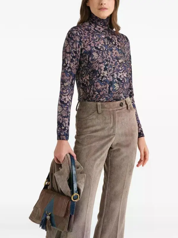 Malìparmi Floral-print Wool Sweater