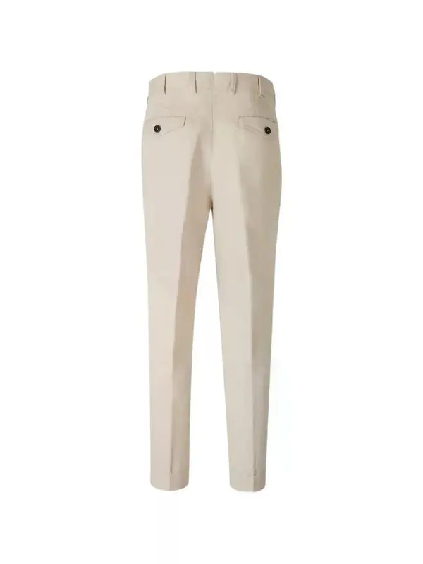 PT TORINO Pleated Turn-up Trousers