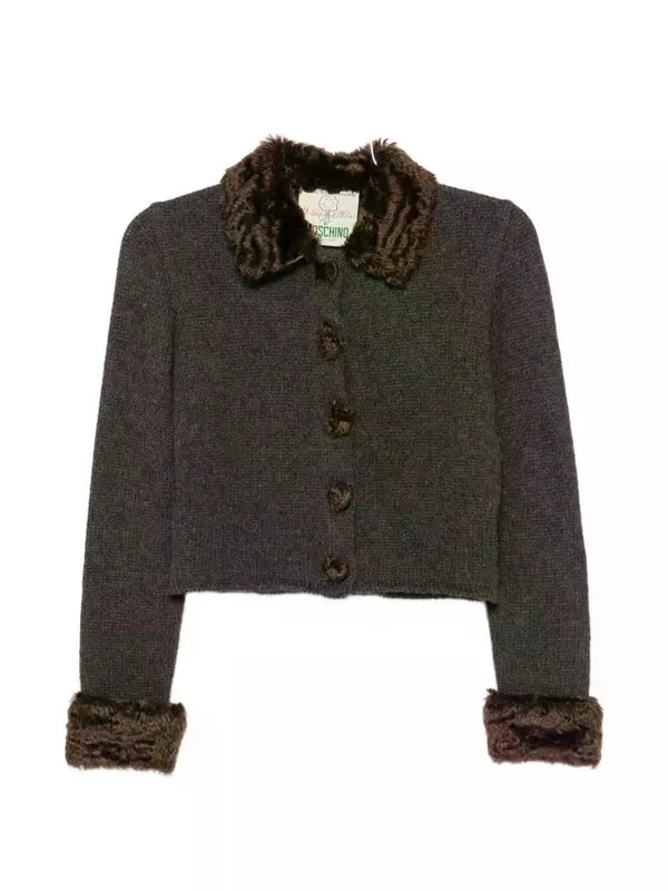 Moschino 2000s Faux-fur Trim Jacket