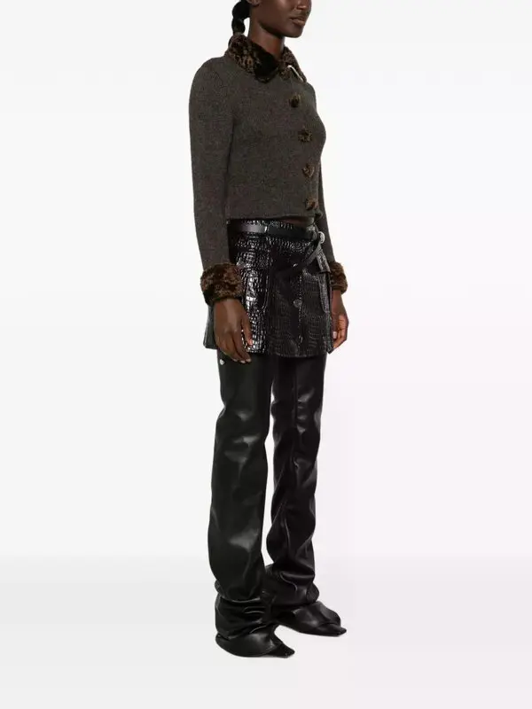 Moschino 2000s Faux-fur Trim Jacket