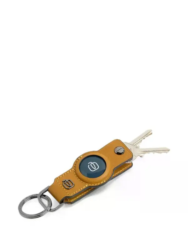 PIQUADRO Airtag Holder Leather Keychain