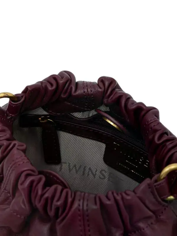 TWINSET Tassel-detail Ruched Shoulder Bag - Purple