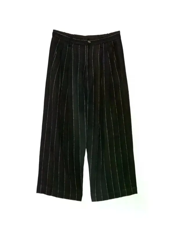 ZIGGY CHEN Pinstripe-pattern Pleated Trousers