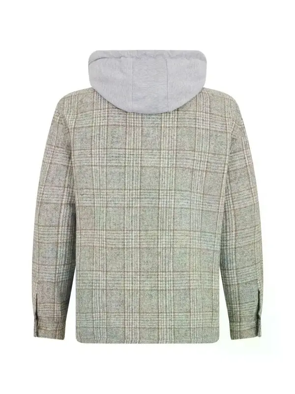Fedeli Plaid Hooded Jacket