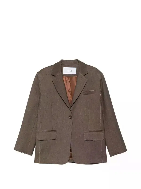 ELEH Raw-edge Notched-lapel Jacket