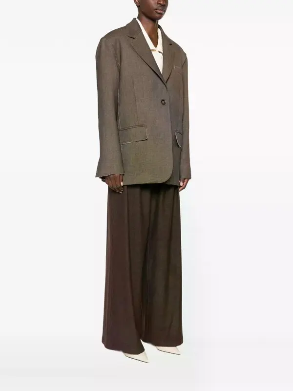 ELEH Raw-edge Notched-lapel Jacket