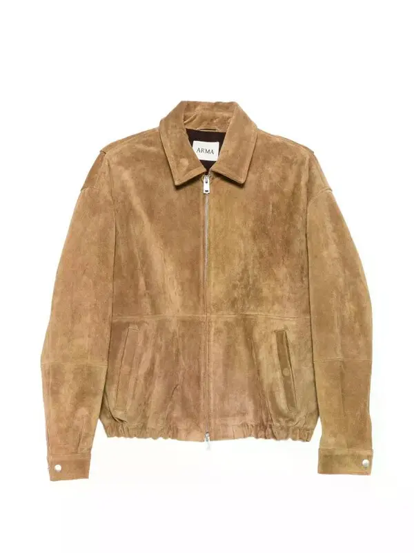 ARMA Maddox Suede Zip-up Jacket