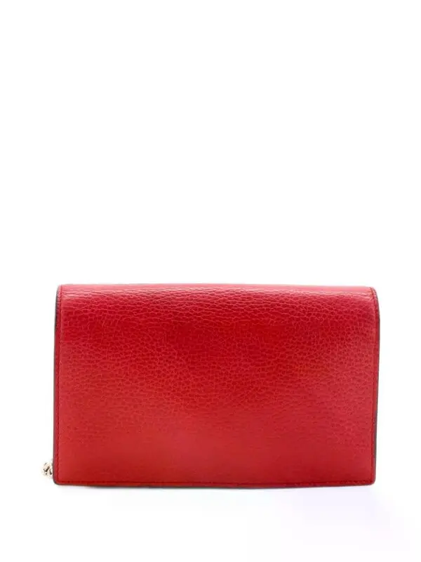 Gucci Interlocking Wallet On Chain Leather Crossbody Bag