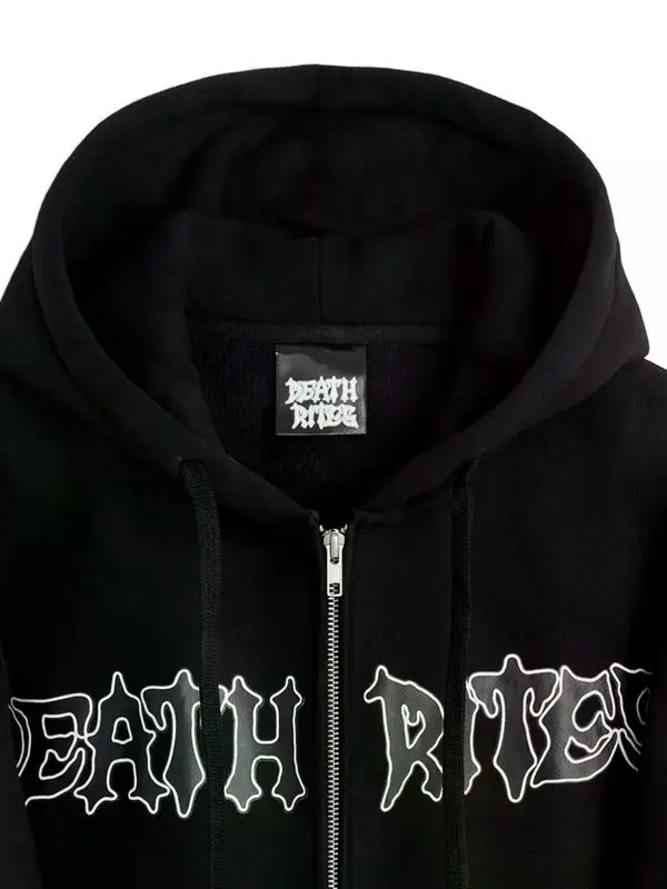 DEATH RITES Script Zip-up Hoodie