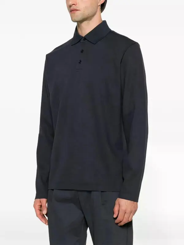 Herno Long-sleeve Polo Shirt - Blue