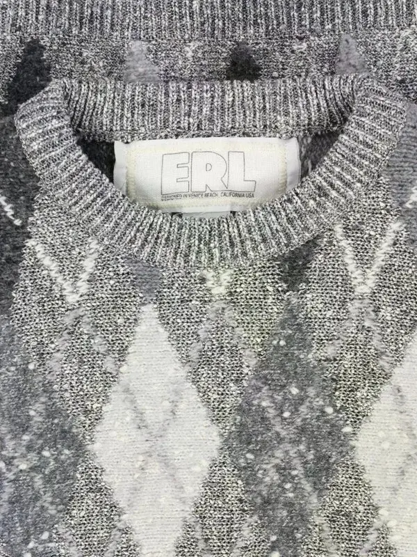 ERL Diamond Pattern Knit Sweater