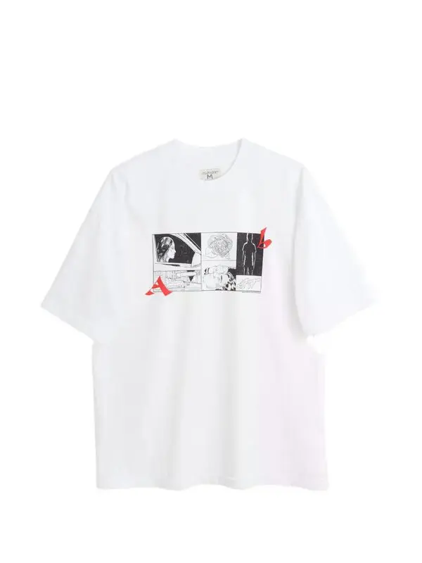ALFABET Tee Storyboard-print T-shirt