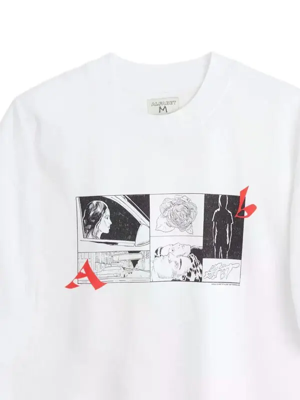 ALFABET Tee Storyboard-print T-shirt