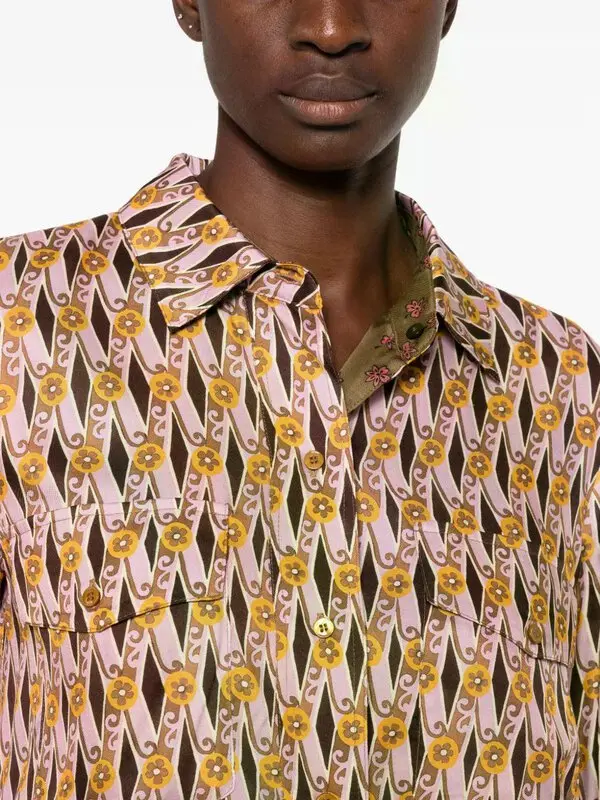 I BLUES Reversible Chest-pocket Shirt