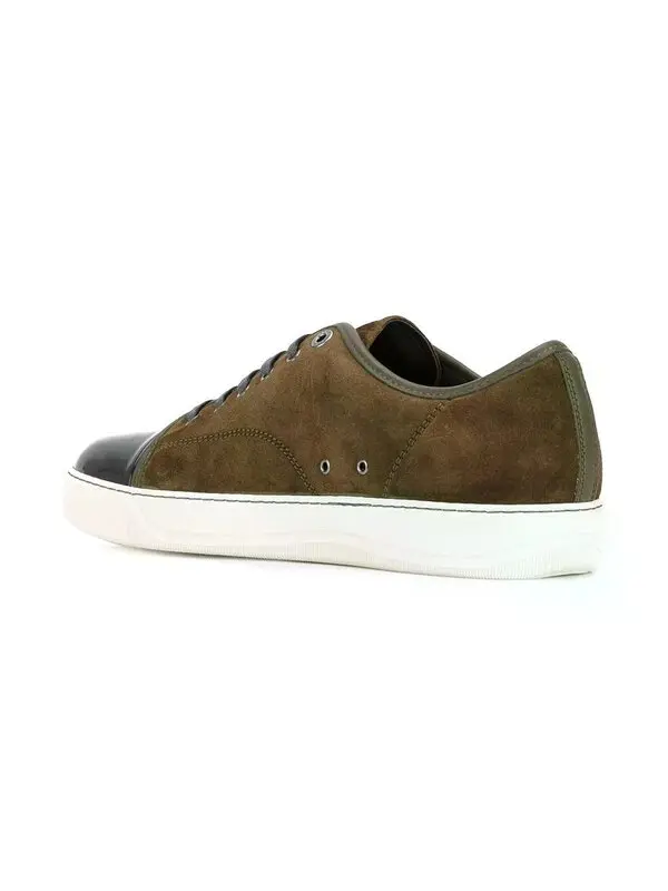 LANVIN Patent-leather Cap-toe Sneakers
