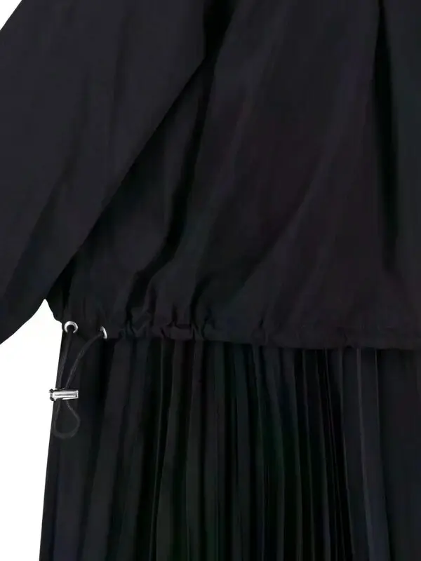 Sacai Pleated Drawstring-waist Dress