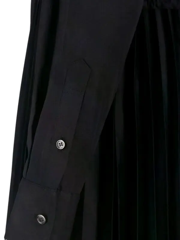 Sacai Pleated Drawstring-waist Dress