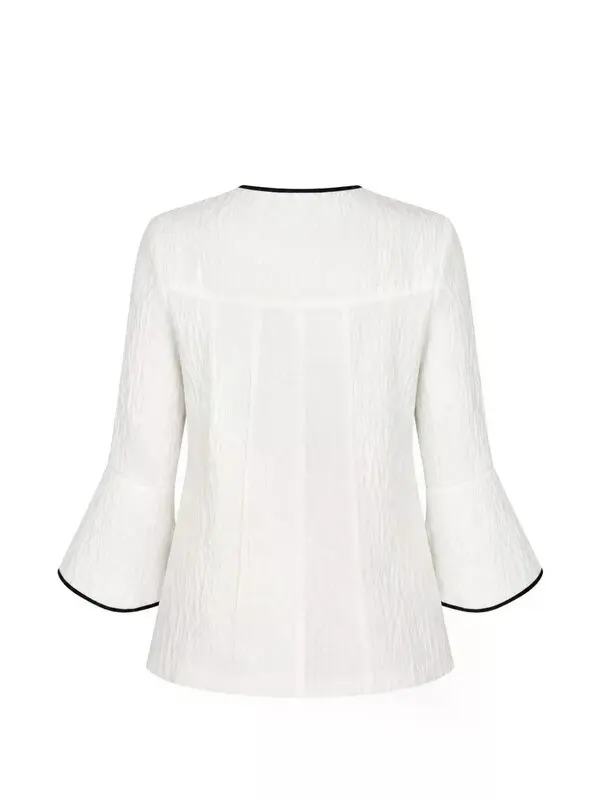 Frank Lyman Crinkled Bell-sleeve Jacket