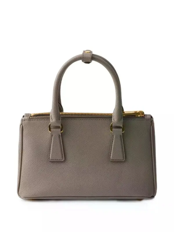 Prada Galleria Mini Saffiano Leather Bag - Grey