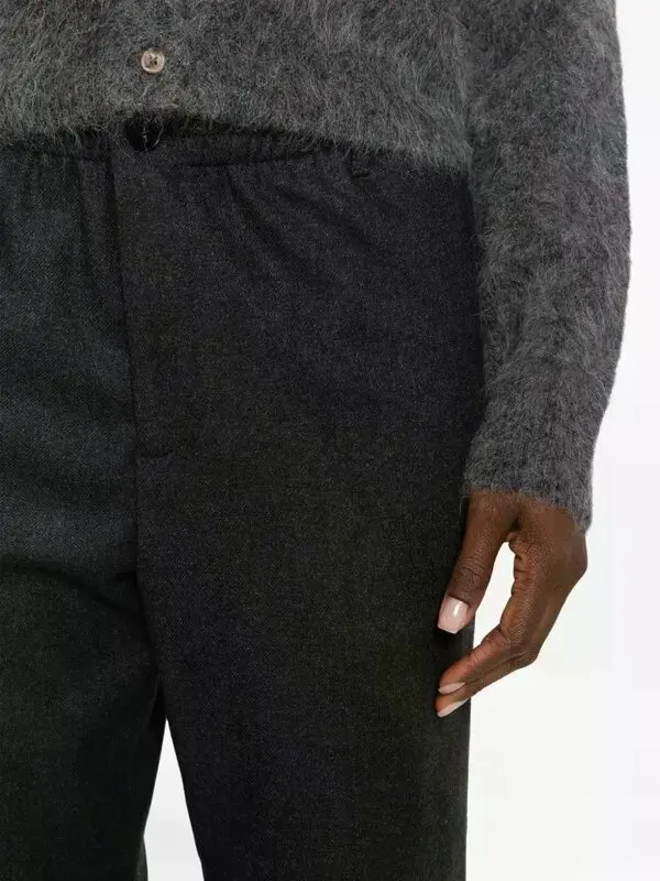 Closed Elasticated-waistband Trousers