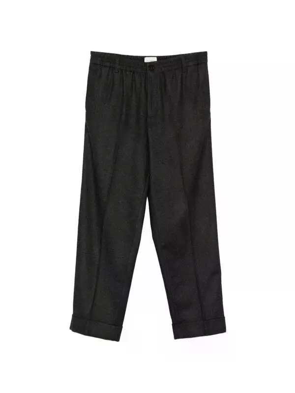 Closed Elasticated-waistband Trousers