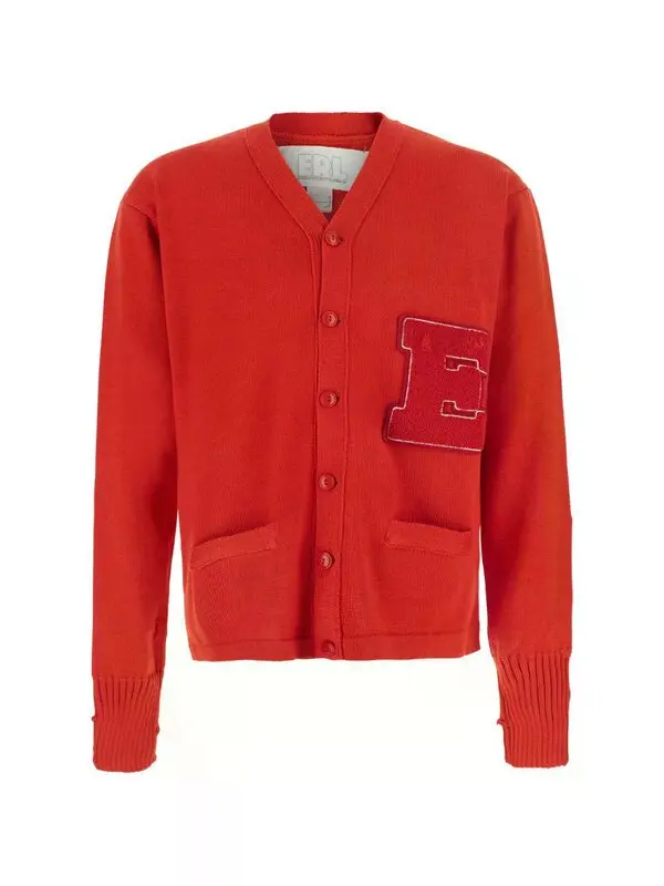 ERL Varsity Distressed Cardigan