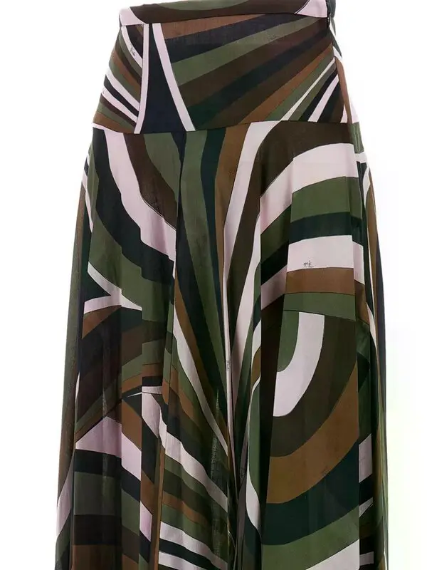 Emilio Pucci Iride Print Cotton Muslin Skirt