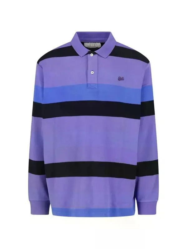 ERL Striped Long-sleeved Polo Shirt