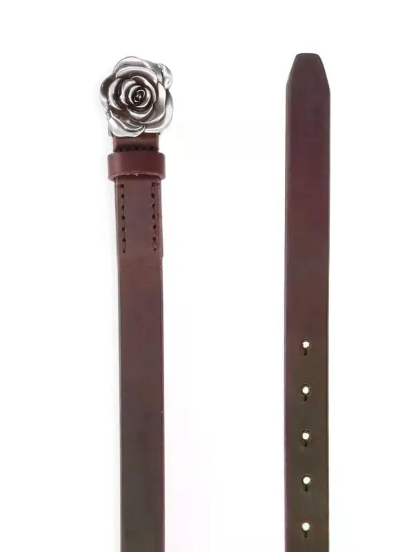 Our Legacy Rose-buckle Leather Belt