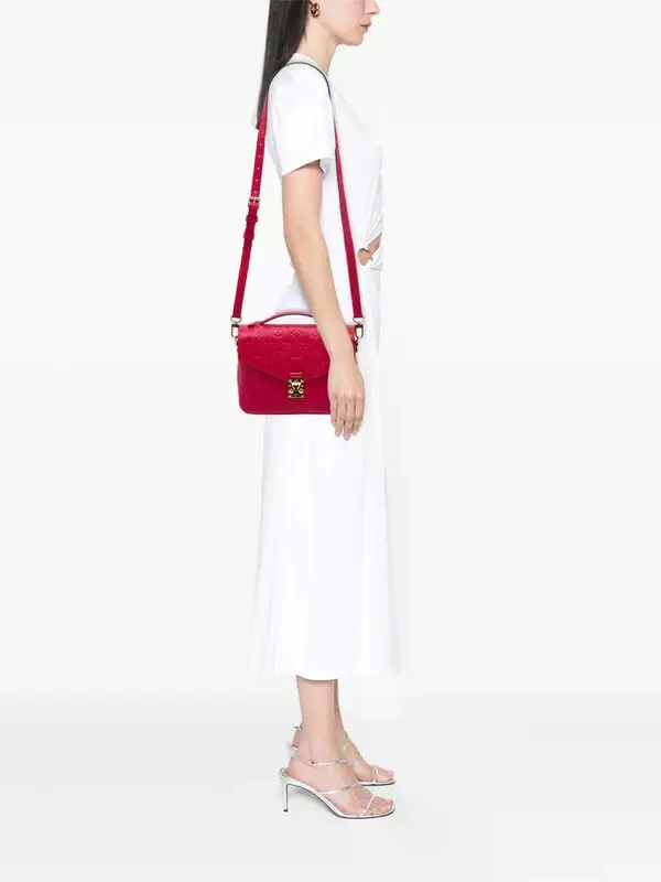 LOUIS VUITTON 2019 Monogram Empreinte Pochette Metis Satchel