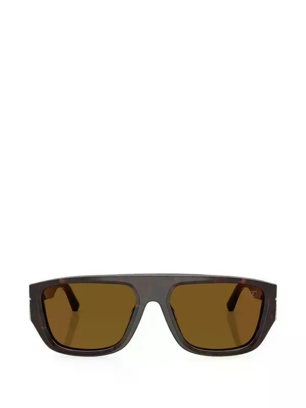 SCUDERIA FERRARI Tortoiseshell-effect Rectangle-frame Sunglasses - Brown