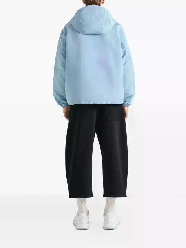 Givenchy Cropped Cocoon Joggers In Fleece With Patch