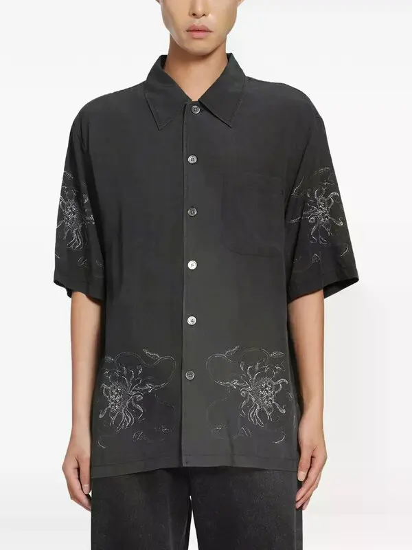 Our Legacy Every Floral-embroidered Shirt