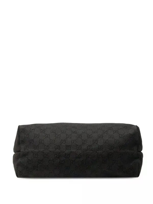 Gucci 2000-2015 Gg Denim Bamboo Tassel Tote Bag