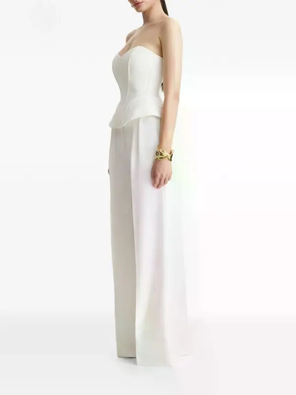 BENEDETTO Structured Peplum Corset Top