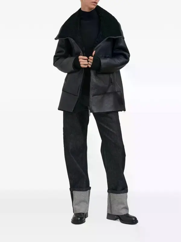 ISAAC SELLAM EXPERIENCE Oversized Sheepskin Coat