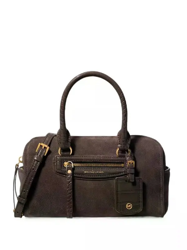 Michael Kors Small Jet Set Travel Suede Crossbody Bag - Brown