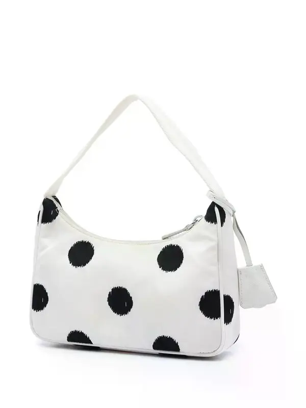 Prada 2019-2026 Mini Re Nylon Polka Dot Re Edition 2000 Shoulder Bag
