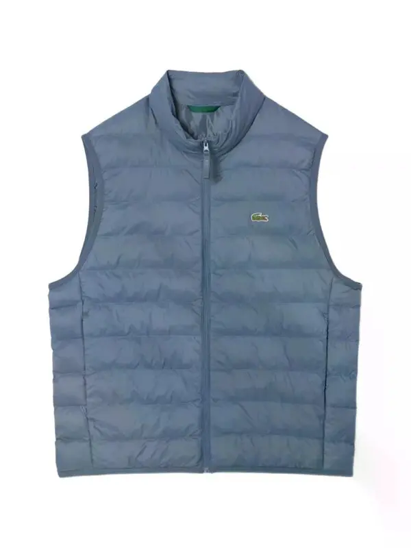 Lacoste Logo-patch Quilted Gilet - Grey