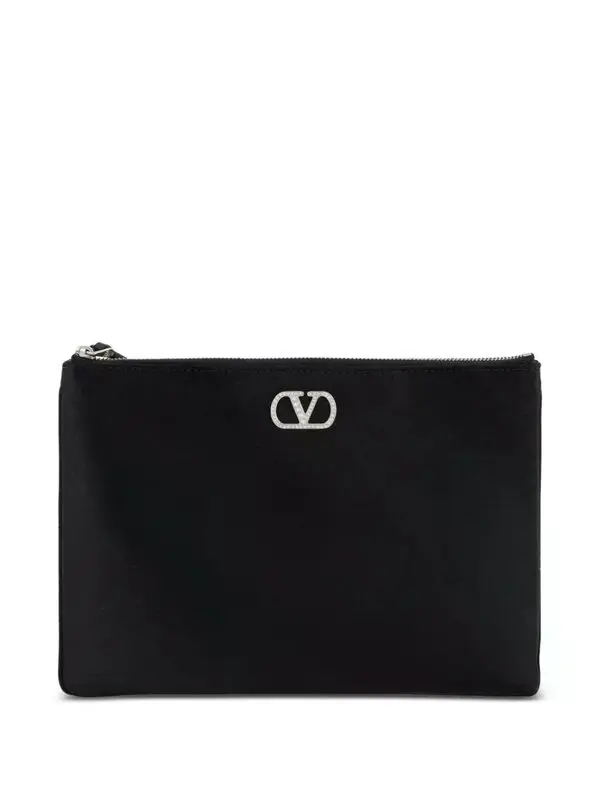 Valentino Garavani Vlogo Signature Clutch Bag - Black