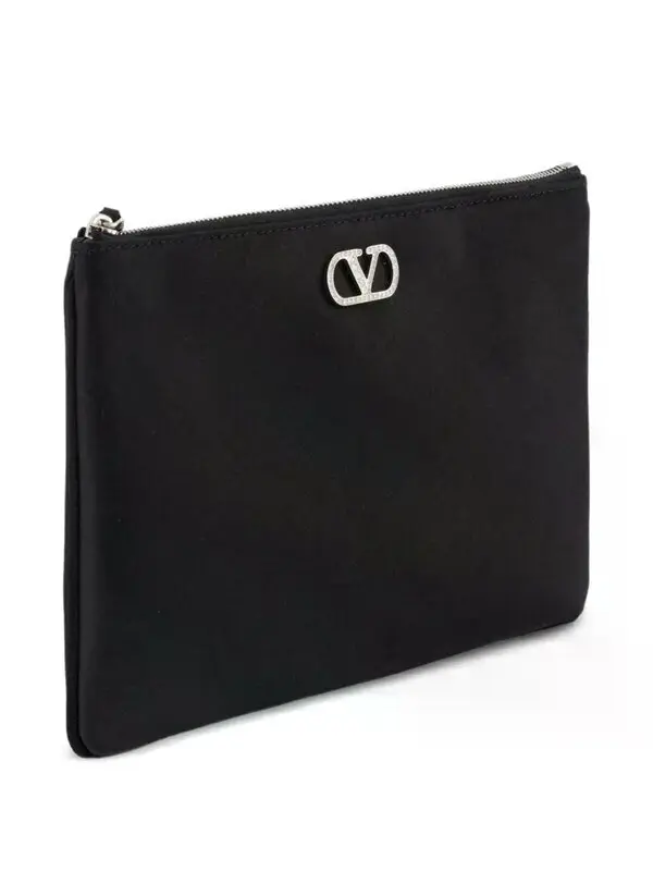 Valentino Garavani Vlogo Signature Clutch Bag - Black
