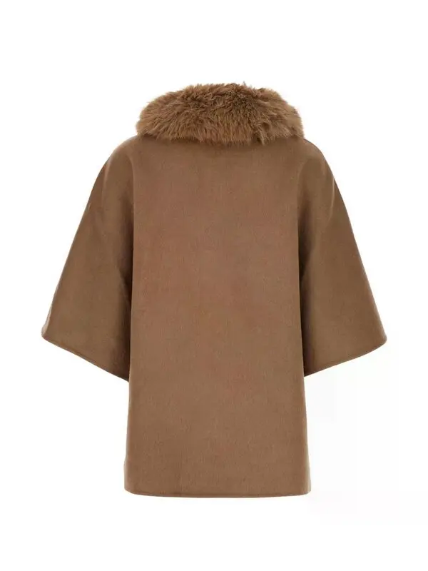 GIOVANNI PARIS Clementine Faux-fur Collar Cape