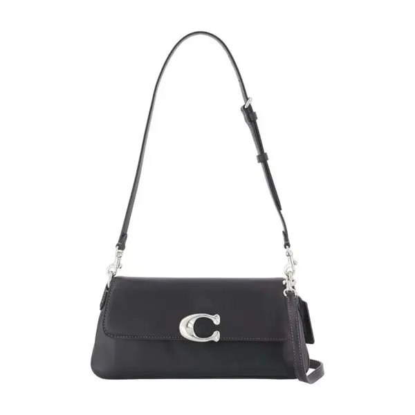COACH Jet Leather Shoulder Bag - Black
