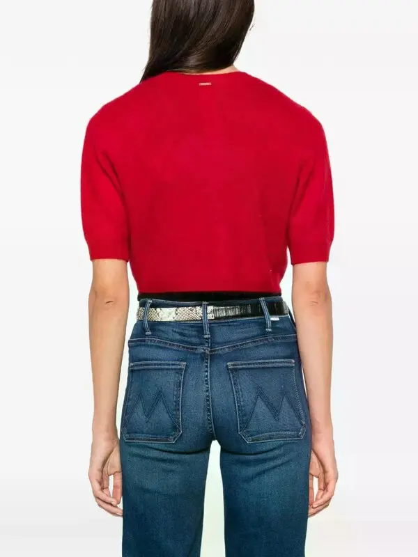 TWINSET Short-sleeve Cropped Cardigan
