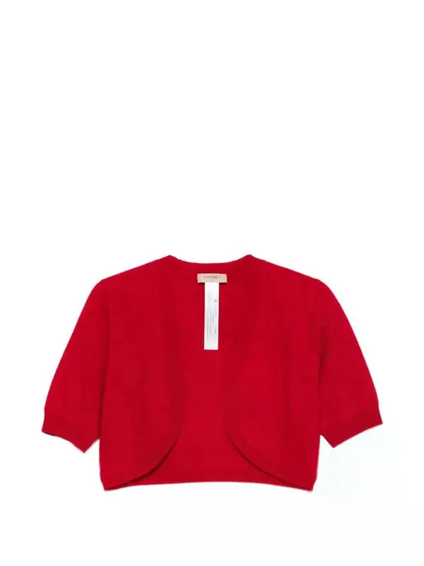 TWINSET Short-sleeve Cropped Cardigan